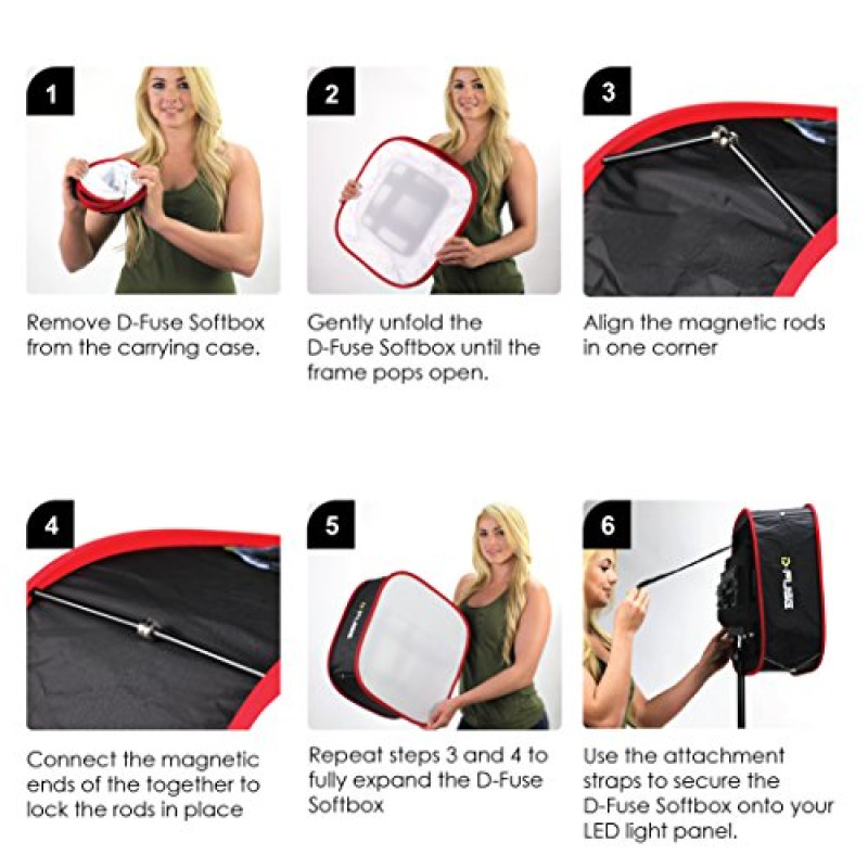 shop soft box & d-fuse soft box grid kamerar d-fuse combo large led ...